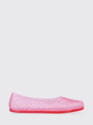 ANCIENT GREEK SANDALS Perforated Pvc Round-toe Ballet Flats - Pink
