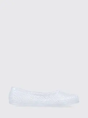 ANCIENT GREEK SANDALS Perforated Pvc Round-toe Ballet Flats - Transparent