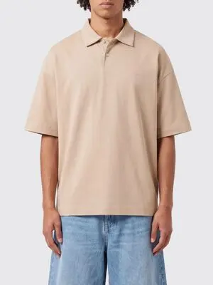VISION OF SUPER Short-sleeved Cotton Polo Shirt With Two-button Placket