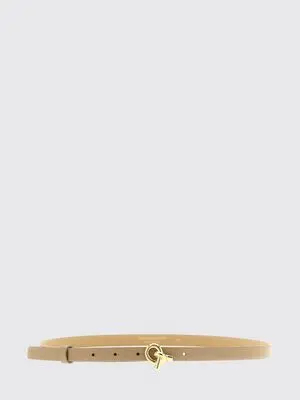 Fabiana Filippi Calfskin Leather Belt With Knot Charm - Beige