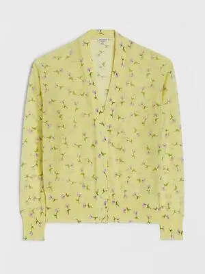 JIL SANDER Floral Print Cardigan