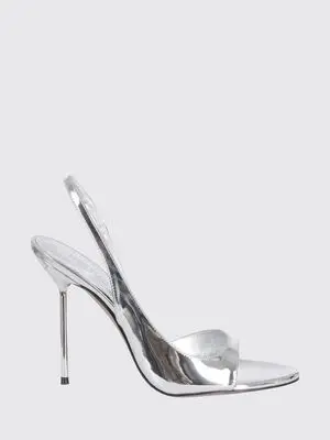 Paris Texas Lidia Patent Leather Sandal - Silver