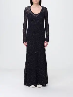 Fabiana Filippi Sequined Long Sleeve Knit Dress