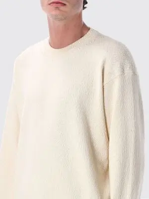 ROBERTO COLLINA Cotton Long-sleeved Crewneck Sweater - Beige