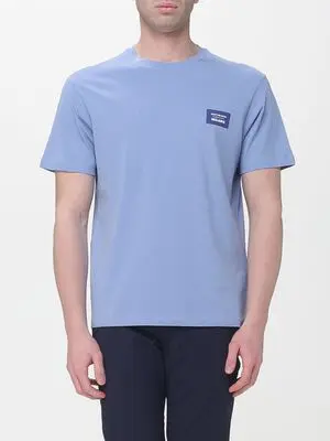 SAVE THE DUCK Cotton T-shirt With Logo - Gnawed Blue