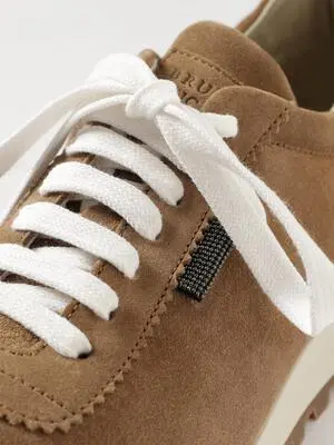 Brunello Cucinelli Embellished Lace-up Sneakers