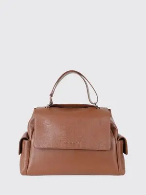 Orciani Sveva Hammered Leather Bag - Camel