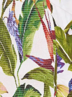 Farm Rio Tropical Print Linen-blend Sheath Mini Dress - Multicolor
