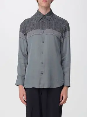 Armani Exchange Casual Shirt In Printed Viscose - Navy