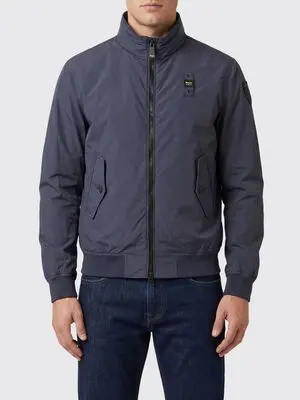 BLAUER. Nylon Bomber Jacket - Blue