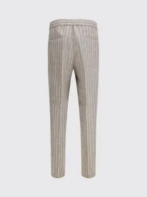 Brunello Cucinelli Linen Drawstring Trousers