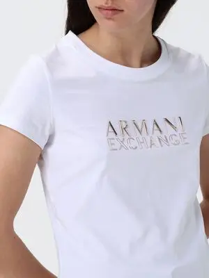 Armani Exchange Cotton T-shirt With Embroidered Logo