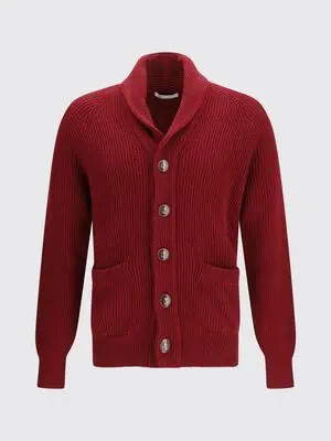 Brunello Cucinelli Cotton Cardigan - Cherry