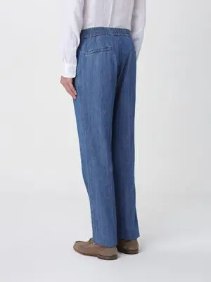 Brunello Cucinelli Tailored Trousers With Drawstring Waist - Blue
