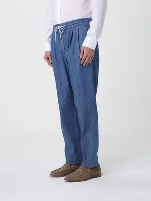 Brunello Cucinelli Tailored Trousers With Drawstring Waist - Blue