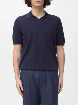 Brunello Cucinelli Polo Shirt Men Colour Blue 1