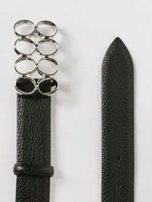 Orciani Grained Leather Belt