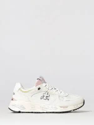 Premiata Mased Suede And Nylon Sneakers - White 1