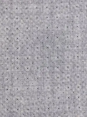 Brunello Cucinelli Geometric Pattern Silk Pochette - Grey