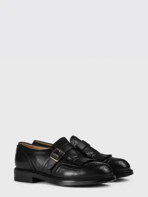 DOUCAL'S Brogues With Buckle And Fringe Detailing