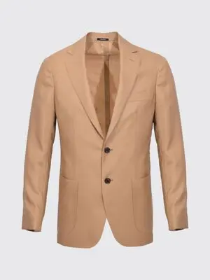 SARTORIO NAPOLI Single-breasted Cashmere And Silk Blazer With Peak Lapels - Camel