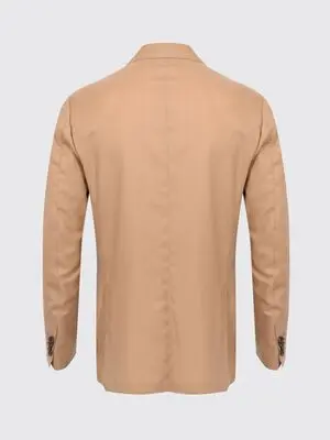 SARTORIO NAPOLI Single-breasted Cashmere And Silk Blazer With Peak Lapels - Camel