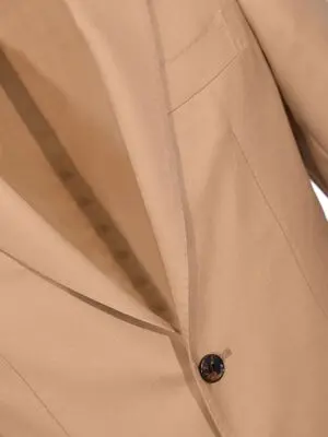 SARTORIO NAPOLI Single-breasted Cashmere And Silk Blazer With Peak Lapels - Camel