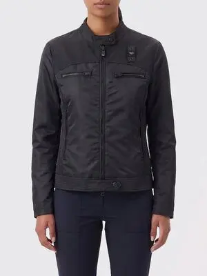 BLAUER. Polyester Motorcycle Jacket - Black