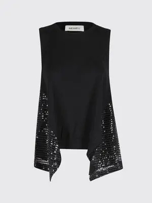 MEIMEIJ Sleeveless Cotton Top With Sequins