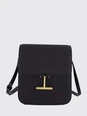 TOM FORD Tara Grained Leather Mini Crossbody Bag - Black