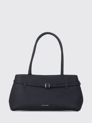 Manu Atelier Le Cambon East West Grained Calfskin Shoulder Bag - Black