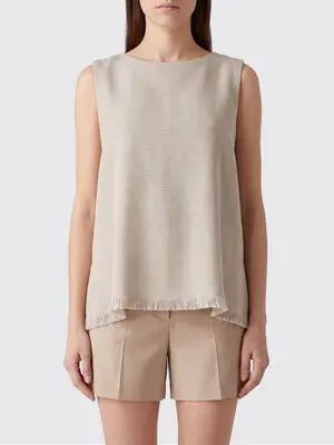 Max Mara Linen And Cotton Top - Sand
