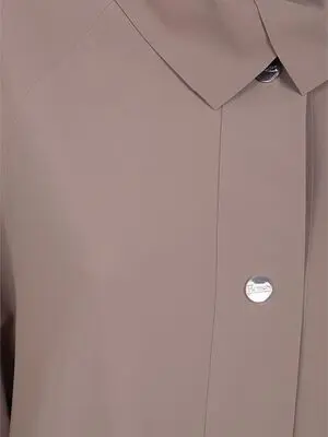 Herno Single-breasted Knee-length Jersey Trench Coat With Classic Collar