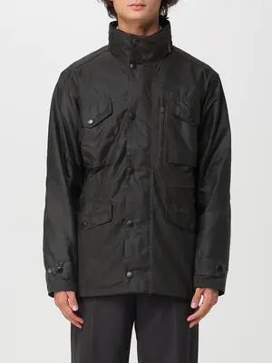 Barbour Waxed Utility Jacket With Hood - Olive