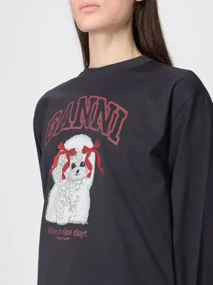 GANNI Long-sleeve Jumper With Graphic Detail