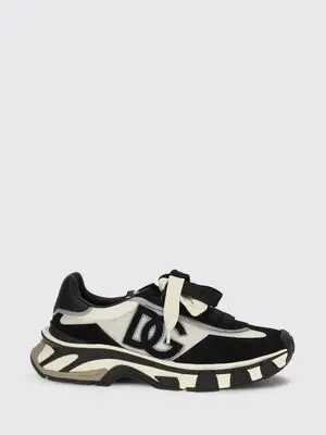 Dolce & Gabbana Dg Country Road Nylon And Suede Sneakers - Ivory