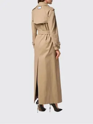 Philipp Plein Double Breasted Cotton Trench Coat