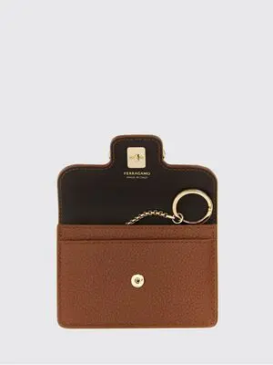 FERRAGAMO Calfskin Leather Key Holder