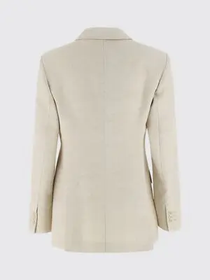 PAROSH Double Breasted Blazer - Beige