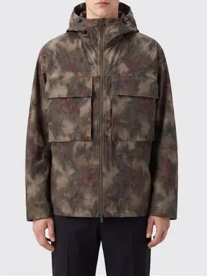Herno Hooded Camouflage Print Parka In Ripstop Nylon With Flap Pockets - Mud