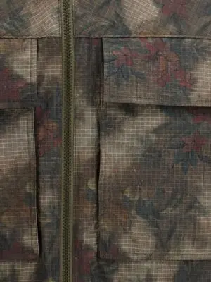 Herno Ripstop Nylon Hooded Parka With Camouflage Print - Mud