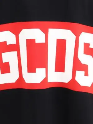 Gcds Cotton T-shirt With Logo - Black