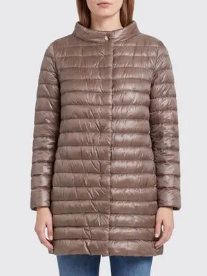 Herno Rossella Ultra-light Nylon Short Down Jacket With Mandarin Collar - Grey