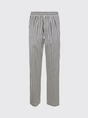 TOM FORD Striped Silk Wide Leg Trousers