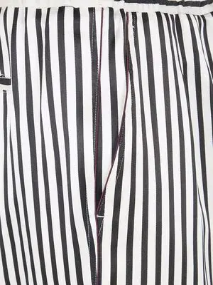 TOM FORD Striped Silk Wide Leg Trousers