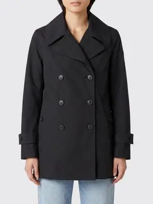 SAVE THE DUCK Double-breasted Trench Coat Black
