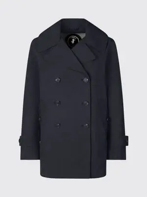 SAVE THE DUCK Double-breasted Trench Coat - Blue