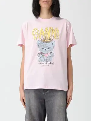 GANNI T-shirt Colour - Pink