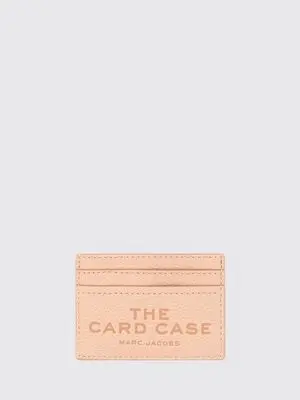 Marc Jacobs Grained Card Holder With Zip Closure And Six Slots - Pink