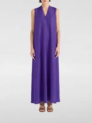 Momoni Sleeveless V-neck Silk Tunic - Violet